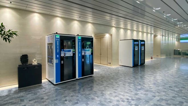 【テレキューブ】ツイン21の個室型ワークブース(73-01)です。視線と音を遮る、プライベートな集中環境。の写真1