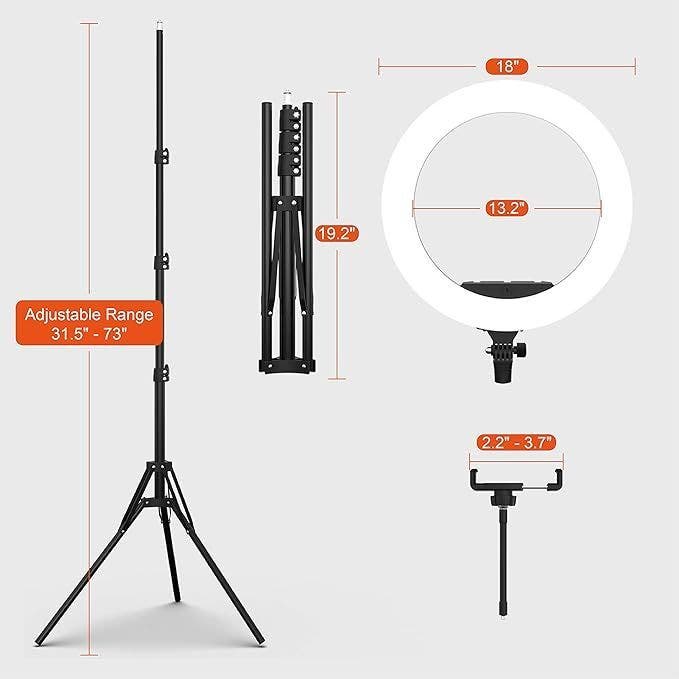 【三脚付き】LEDリングライト大（撮影などに）の画像4