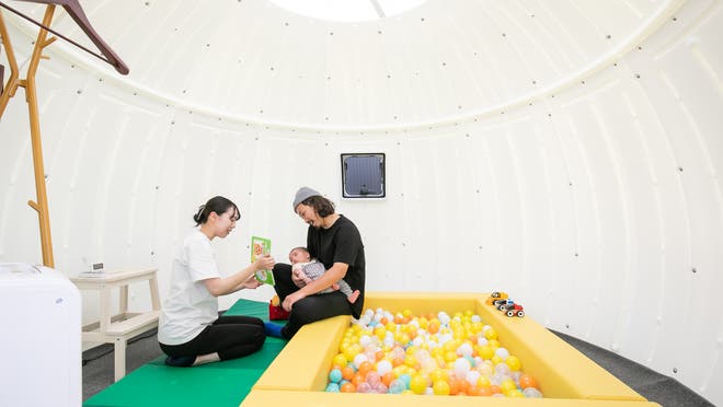 【キッズルーム型レンタルスペースでママ友会に最適】【無料高速Wi-Fi】ドームハウス1基貸し切り、完全個室のレンタルスペースの写真1