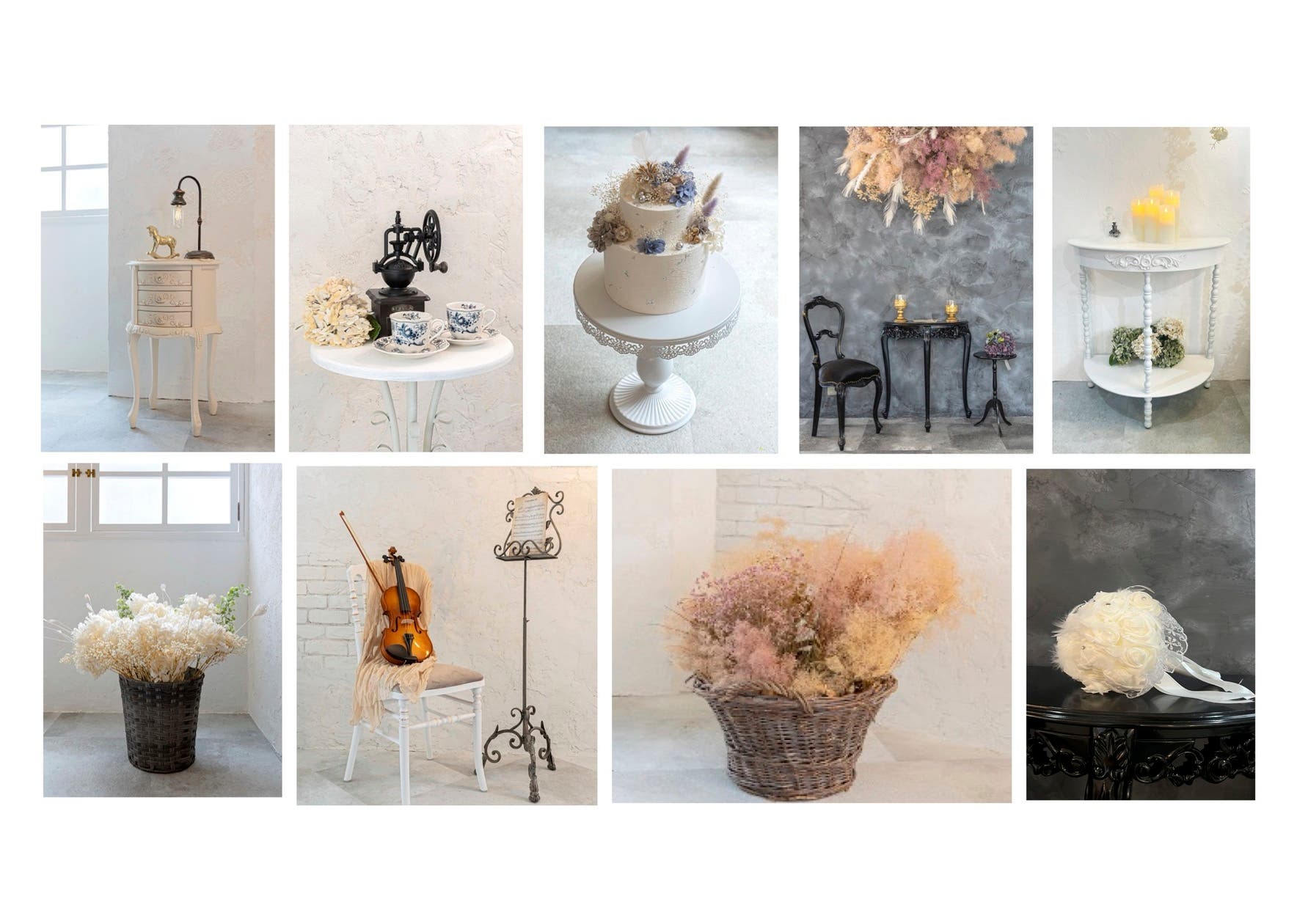 【花と光のハーモニー】自然光｜花天蓋ベッド｜大型ドライフラワー｜漆喰壁・レンガ壁｜ドレス着放題！｜撮影機材無料!の写真21