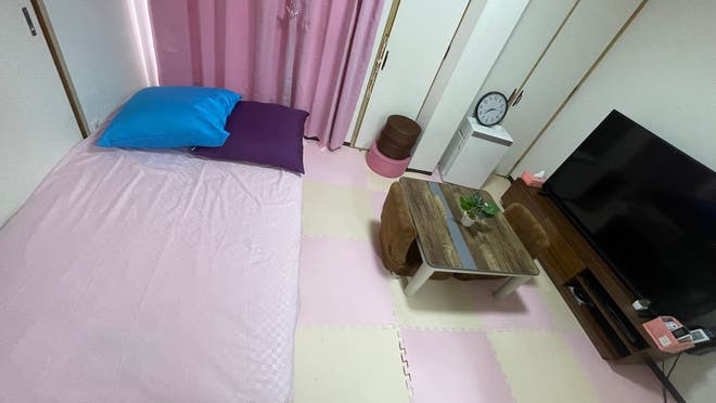 🚶♂️我孫子町駅2分✨最上階5F角部屋🧹24h毎回清掃💕60型TVで映画館💗🍷🎮の写真3