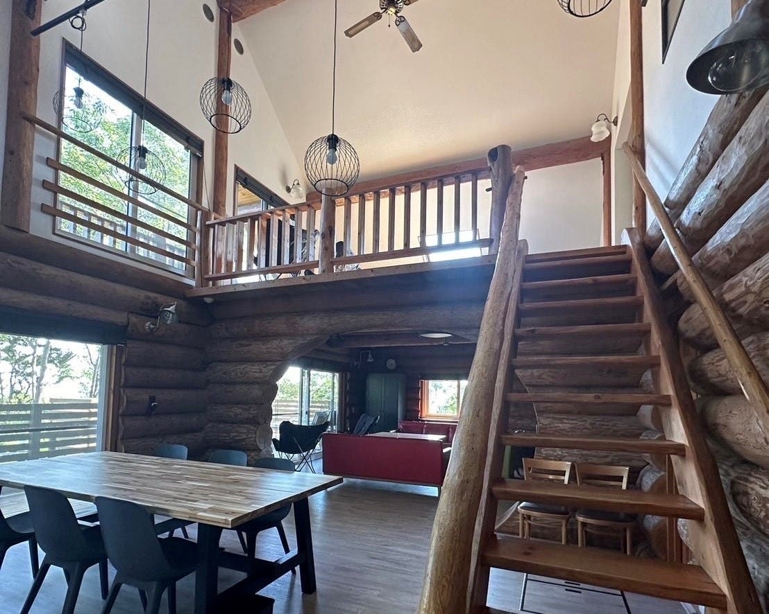 海が一望できるログハウスの写真5