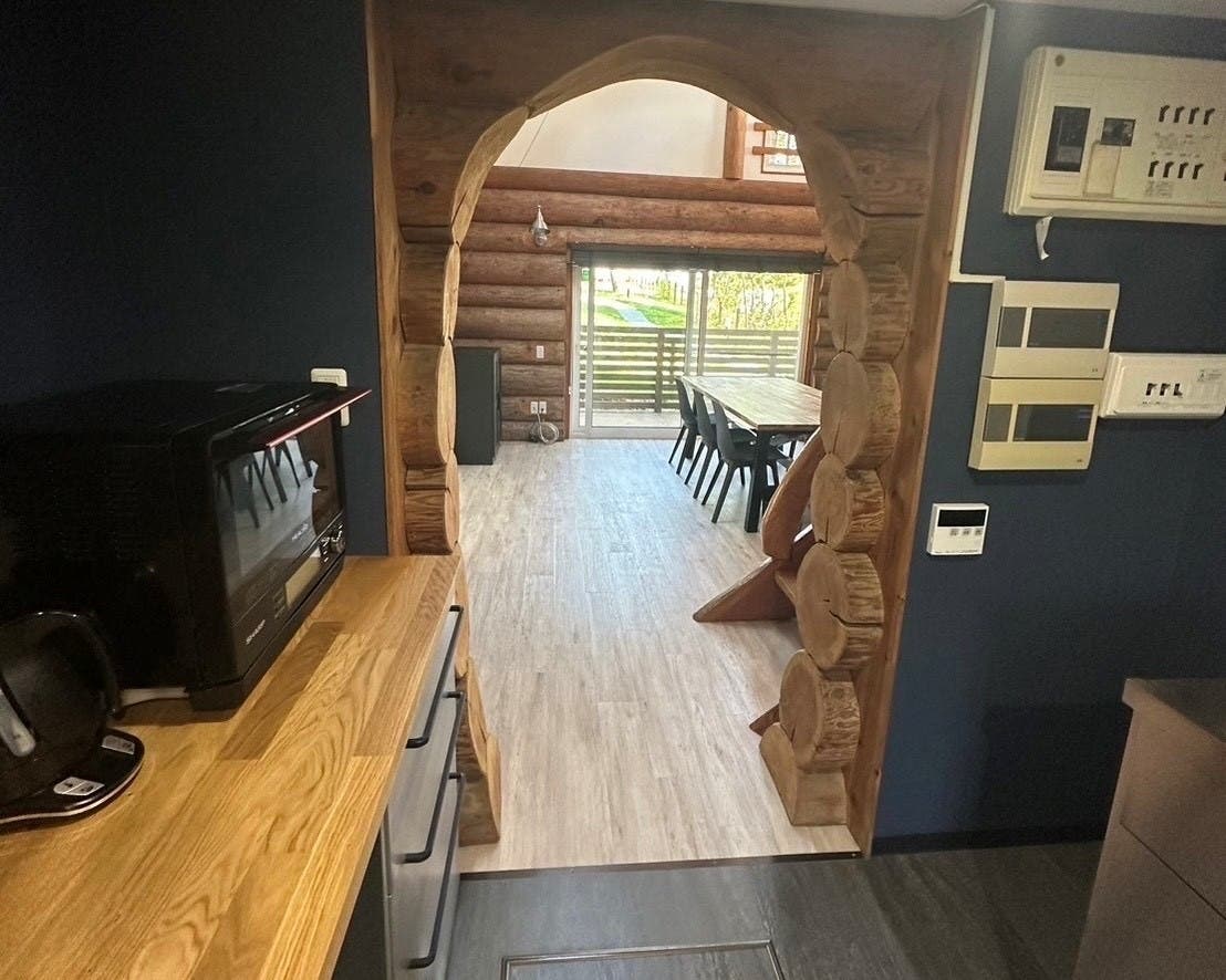 海が一望できるログハウスの写真9