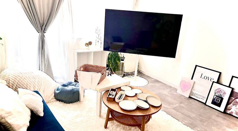 ≪四ツ橋駅徒歩5分≫🏆平日40%OFF🏆オシャレ自宅空間✨撮影や配信にも最適🎂65インチTV