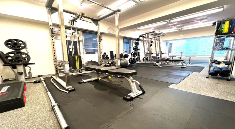 ✨東銀座・新富町駅 3分｜清潔×広々54㎡💪完全貸切ジム🏋️‍♀️最大8名OK！＊2026.6.1～