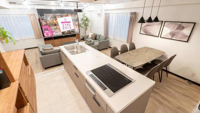 スペモリビング🏠忘年会🍺歓送迎会🎊プロジェクター🎥女子会🎀パーティ🌟537_SpemoLiving福岡天神の写真9