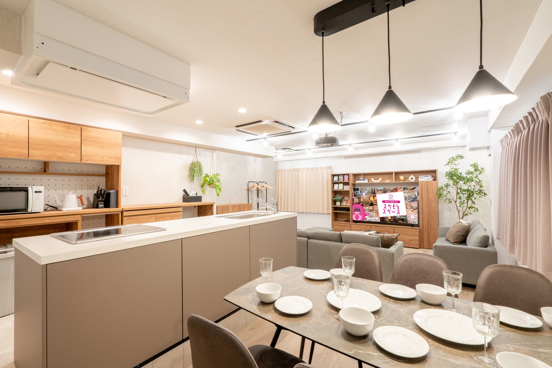 スペモリビング🏠忘年会🍺歓送迎会🎊プロジェクター🎥女子会🎀パーティ🌟537_SpemoLiving福岡天神の写真17