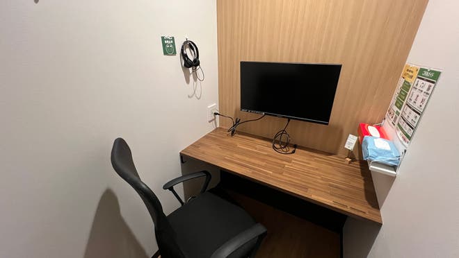 【西中島南方駅から徒歩5分】1時間 660円!|1名用の完全個室(4F_ブース2)の写真2