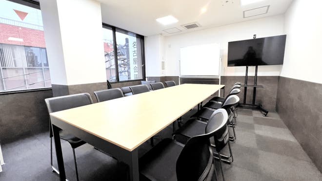名古屋会議室 名古屋駅前 第1会議室・セルフ設営プラン【当日予約OK!最大15名利用可!/10G高速Wi-Fi完備】の写真1