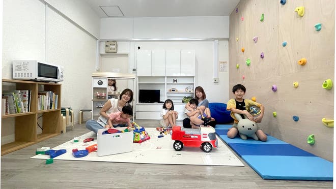 王子駅5分!ママ会 パパ会 ホームパーティー 屋内遊び場 児童館替わりに 赤ちゃんも大歓迎!ボルダリング レッスン会場の写真1