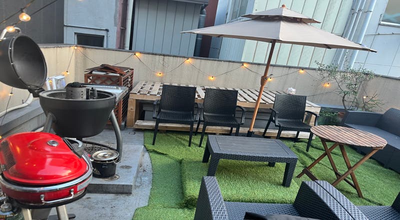 2024年ベストホスト賞🏆受賞👏【早夏割】銀座でBBQ🍻雨の日は室内焼肉🍖卓球台🏓など無料備品も‼️