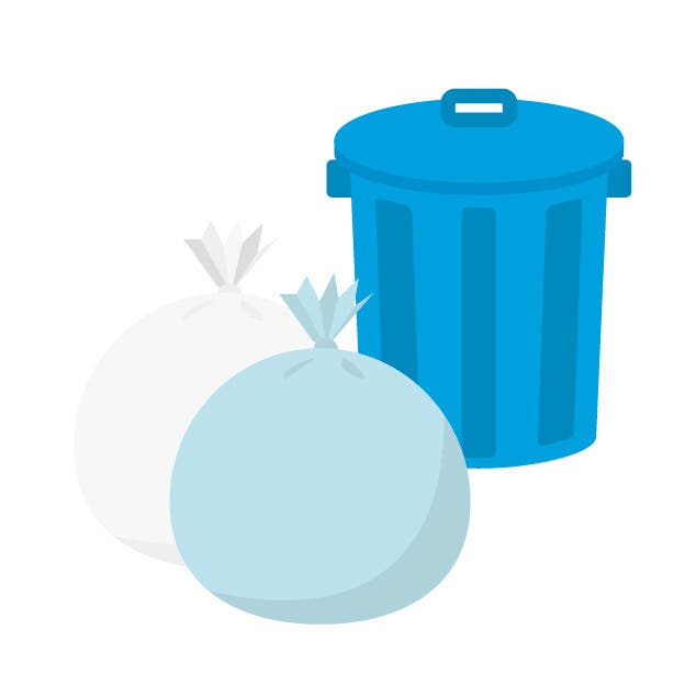 ①ゴミ引取オプション（45L 4袋まで）※室内放置罰金対象（ベランダのボックスへ分別して排出してください）の画像1