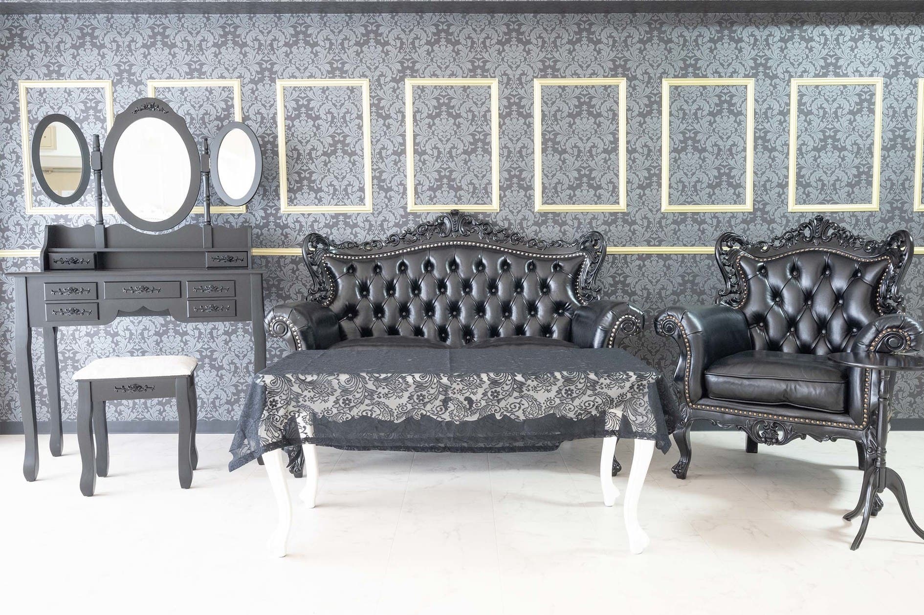 新規OPEN!🖤Black&White‎🤍SNS話題❣️名駅4分🌟姫系撮影スタジオ｜生誕祭｜ポートレート｜コスプレ｜推し活｜商用の写真6