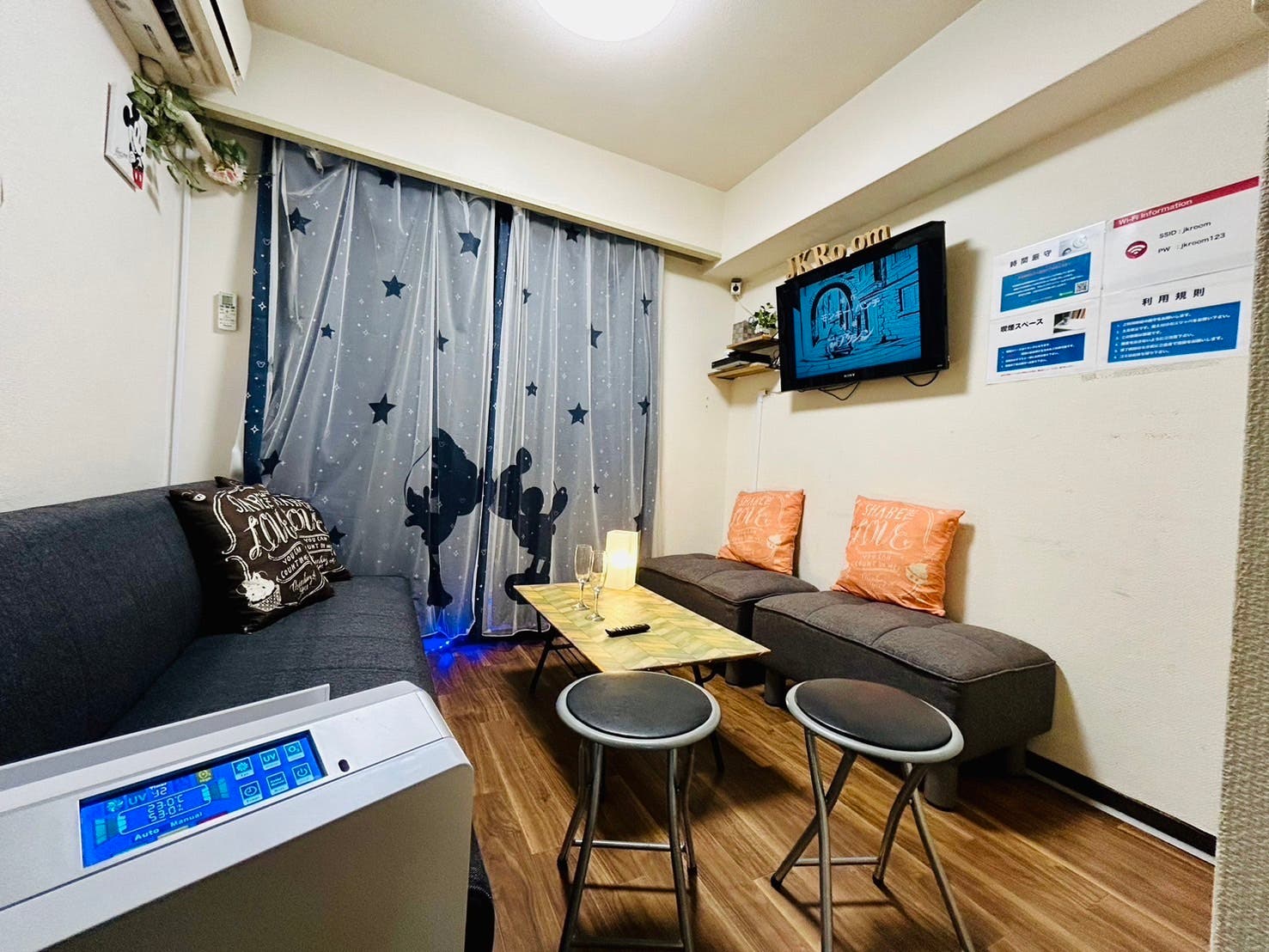 【９９９円 ~❗️ゴミ捨て＆シャワー無料❗️】東新宿駅 徒歩3分！DVD鑑賞！広いバルコニー！おうちデート＆パーティールームの写真4