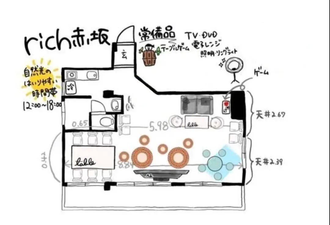 リノスペrich赤坂🐶飲み会•撮影•会議•キッチン•推し活•ゲーム•65㌅大型TV•パーティーの写真22