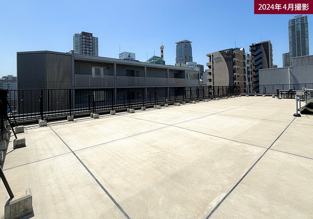 約70坪の屋上スペース！MV・PV動画撮影に人気！少人数の静かな会合など用途多数。屋上直通エレベーター・水道・コンセント完備！の写真9