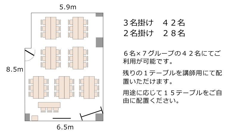 名古屋駅２分の会議室×最大50名×wifi＋有線LANなど備品無料の会議室ルームA【スぺマサイト】の写真9