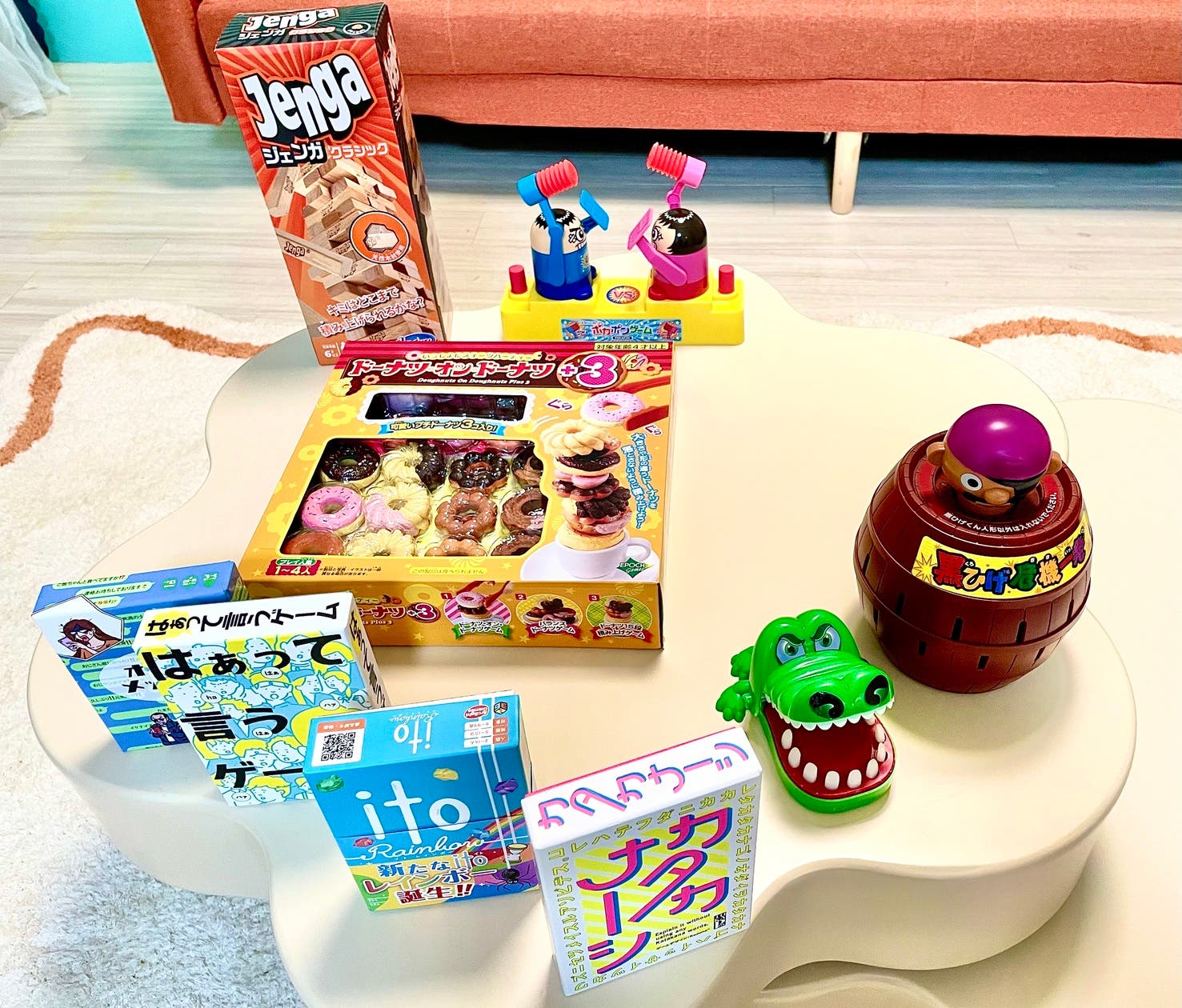 ボードゲーム類（はぁっていうゲーム/カタカナーシ/ ito /おじさんメッセージ/ジェンガ/黒ひげ危機一髪/わにわにパニック)の画像1