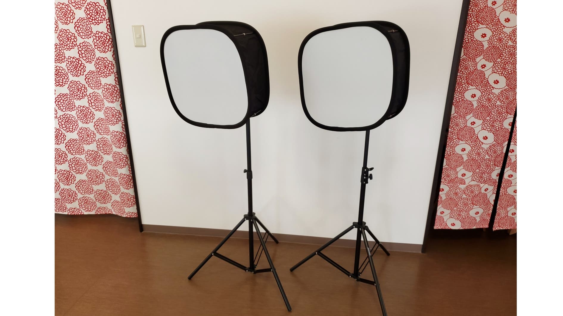 LEDビデオライト(ディフューザー付き)2台セットの画像2