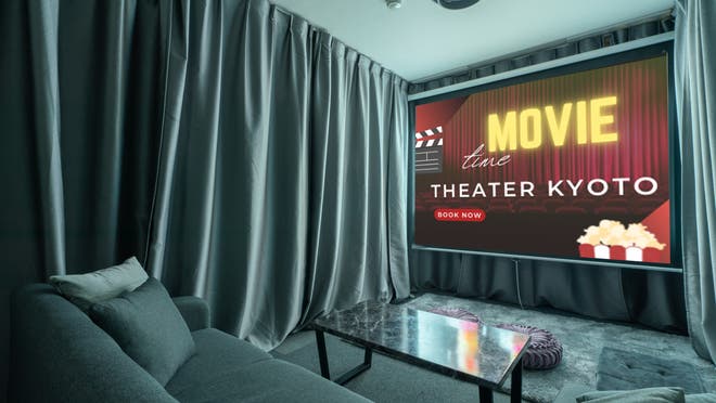 【シアタールーム京都】駅近10秒🐾完全個室プライベート空間映画館🎬24時間利用可能の写真2