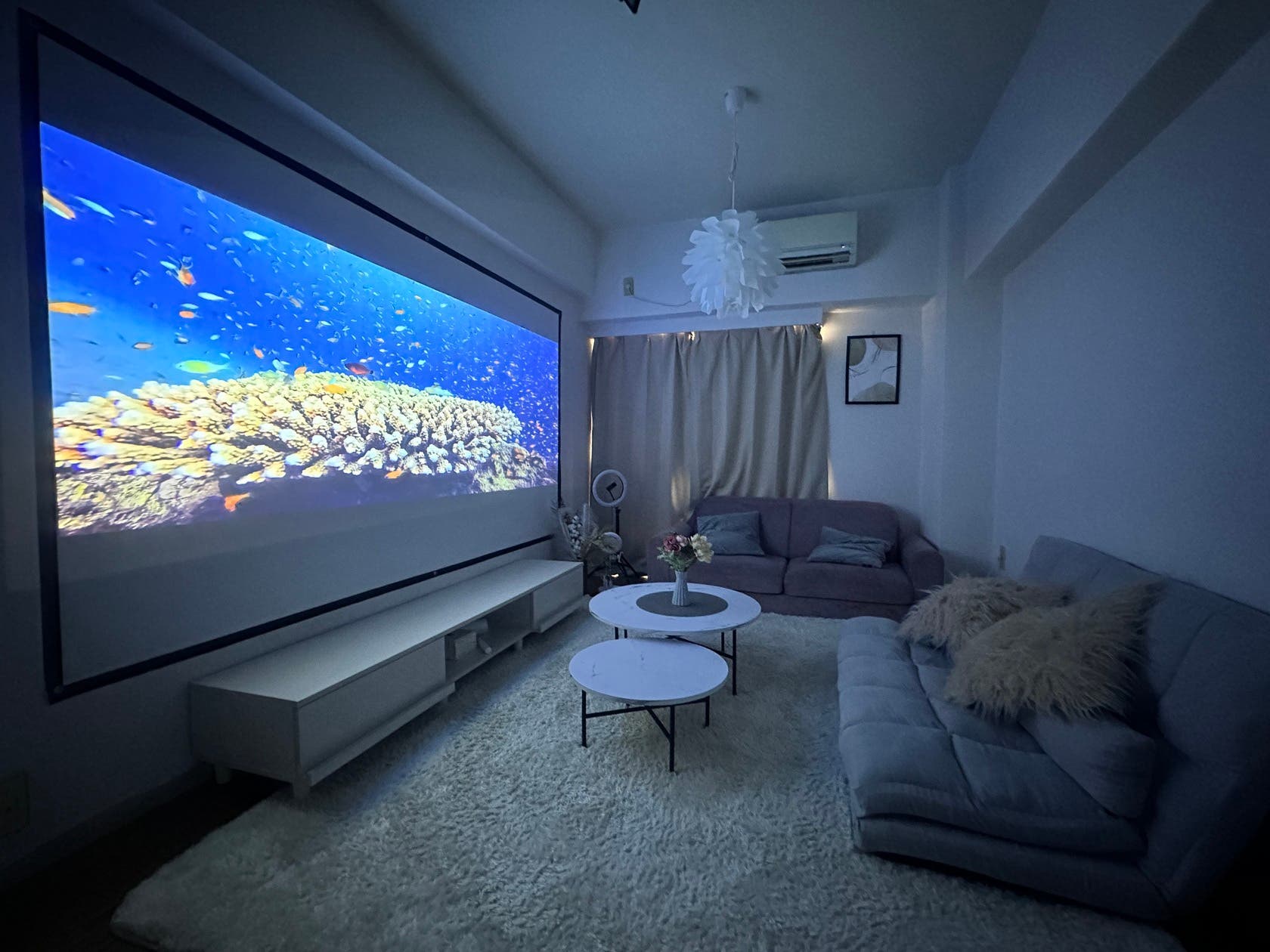 駅徒歩1分✨防犯カメラなし🎥24H✨120インチスクリーン✨デート💕推し活💕地上波✨動画鑑賞🎬ゲーム🎮ゴミ捨て場あり✨の写真21