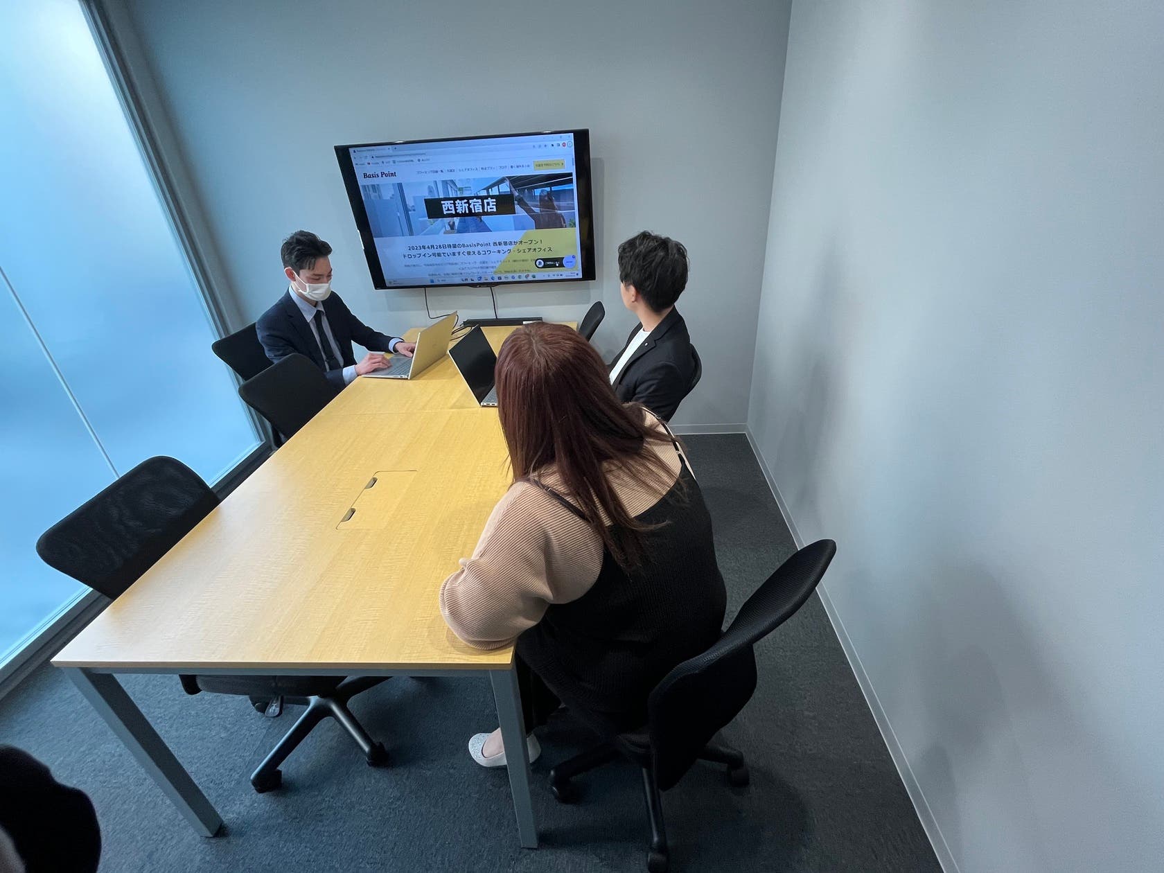 【1～6名会議室】西新宿五丁目駅徒歩4分！/モニター/Wi-Fi/充電器/テレワークやWeb会議に最適の写真2