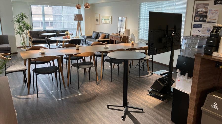 【茅場町3番出口すぐ】🌟おしゃれカフェ風空間を貸切🌟パーティー・各種イベント・撮影に最適❕大型モニター付き✨の写真9