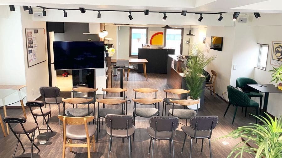 【茅場町3番出口すぐ】🌟おしゃれカフェ風空間を貸切🌟パーティー・各種イベント・撮影に最適❕大型モニター付き✨の写真10