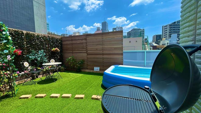 上野駅徒歩3分!都会のオアシス!お仕事終わりや家族、仲間の皆さんと大人気屋上バーベキュー🍖😊の写真1
