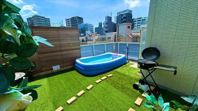 上野駅徒歩3分!都会のオアシス!お仕事終わりや家族、仲間の皆さんと大人気屋上バーベキュー🍖😊の写真2