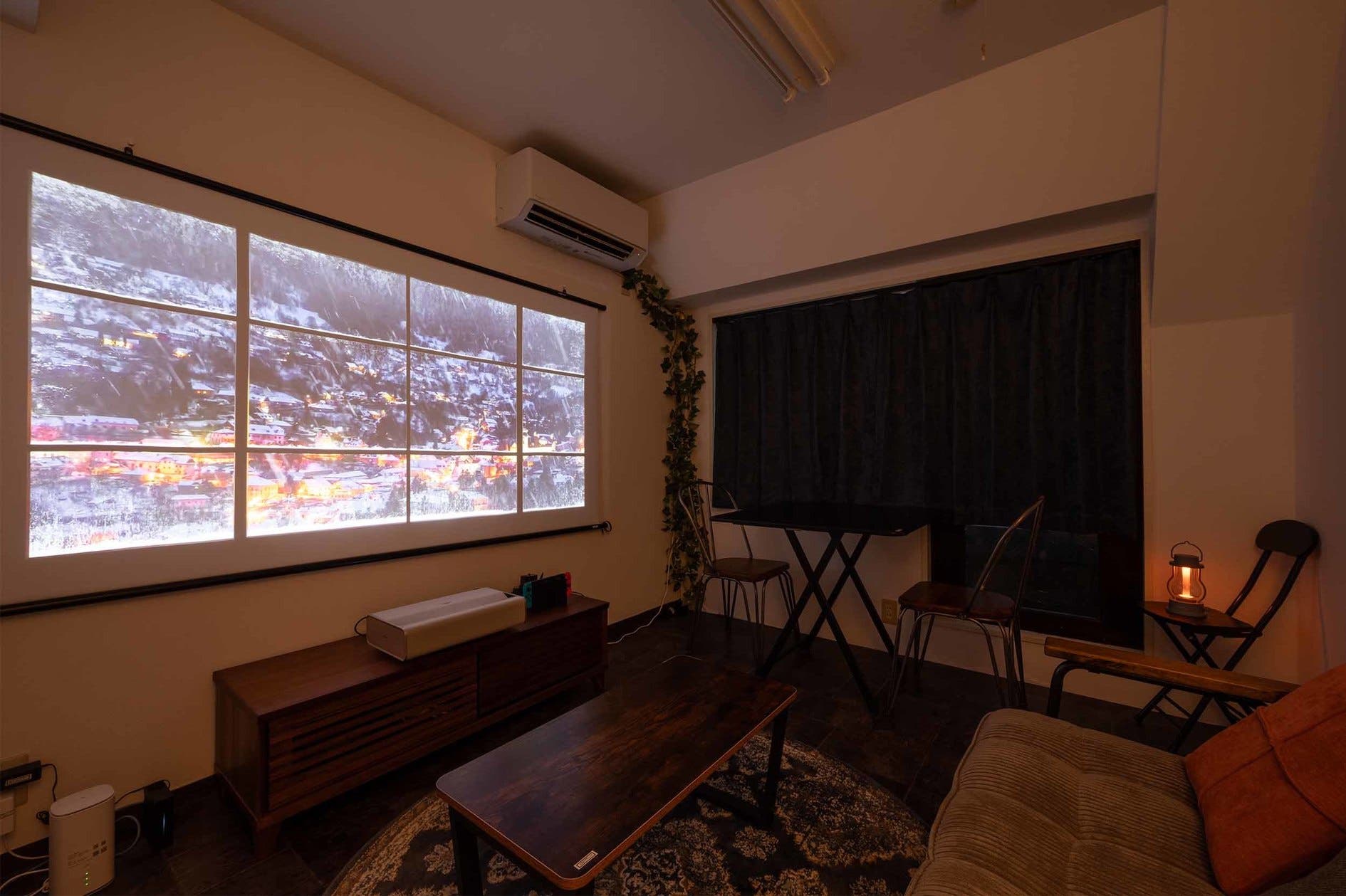 五反田駅近❗おうちシアタールームJIZAI五反田🎬映画鑑賞🎥🎞90㌅4Kプロジェクター👀の写真4