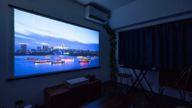 五反田駅近❗おうちシアタールームJIZAI五反田🎬映画鑑賞🎥🎞90㌅4Kプロジェクター👀の写真10