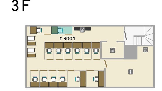 【¥440/1h|工事期間限定】上野駅すぐ/モニター完備鍵付き完全個室3001の写真2