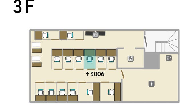 【¥440/1h|工事期間限定】上野駅すぐ/モニターなし鍵付き完全個室3006の写真2