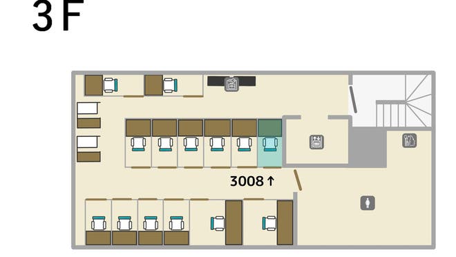 【¥440/1h|工事期間限定】上野駅すぐ/モニターなし鍵付き完全個室3008の写真2