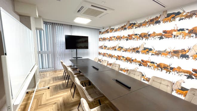 〈駅直結!新橋駅徒歩0分|最大12名〉ビジネス、セミナー利用に最適!ワンコイン会議室 新橋|ルーム『ライト』の写真7