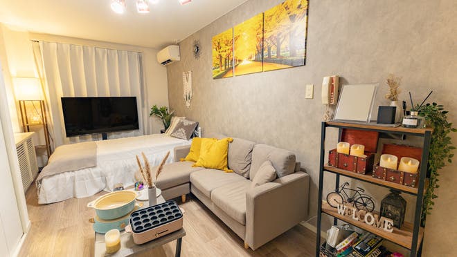 大人気エリア‼️✨カフェ風パーティ空間🎀超大型65㌅TV🎮VOD見放題🎉デート❤️女子会👗パーティー🎉の写真4