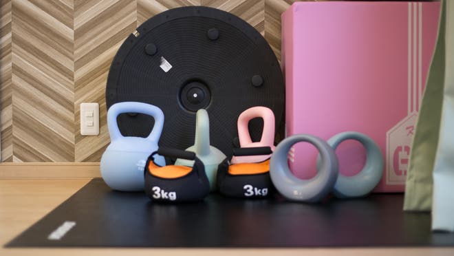 子連れOK!鏡張り!TRX&ハンモックヨガができるフィットネス空間!各種トレーニングツール完備!の写真9