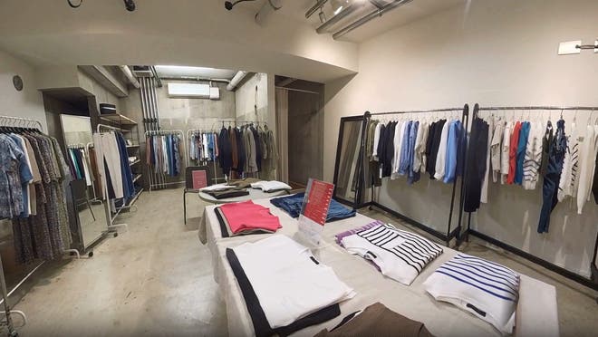 中目黒駅から徒歩7分。地下室のコンクリート壁のフォトスタジオの写真3