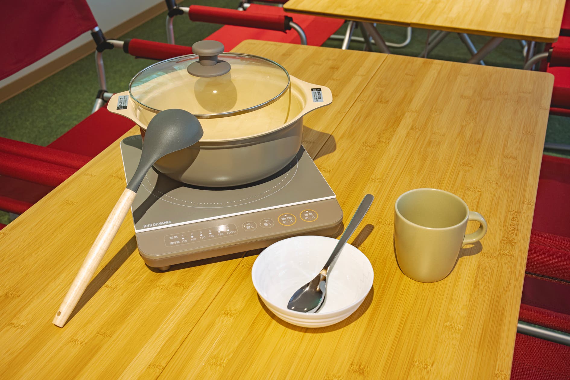 🍲卓上IHヒーターとお鍋セット	の画像1