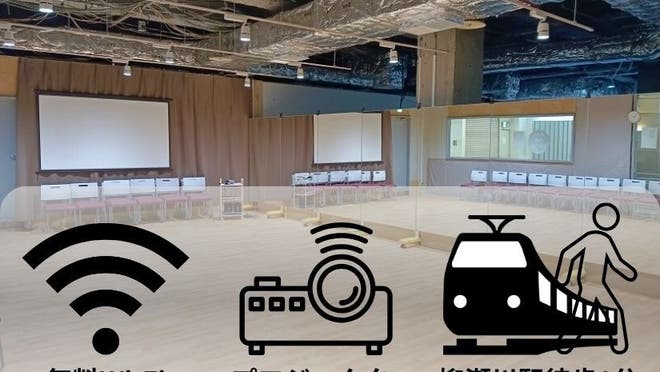 東武東上線柳瀬川駅から徒歩1分、ダンス、ヨガ、会議室等に!の写真1