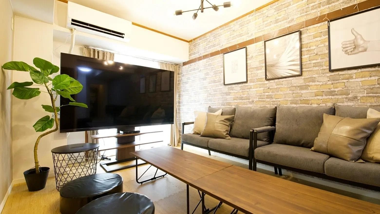 蒲田駅すぐ✨最大10名🎉24時間営業🌃75㌅大画面TV📺ゴミ捨てOK🗑️ふれあいスペース蒲田C Yyひみつきちの写真7