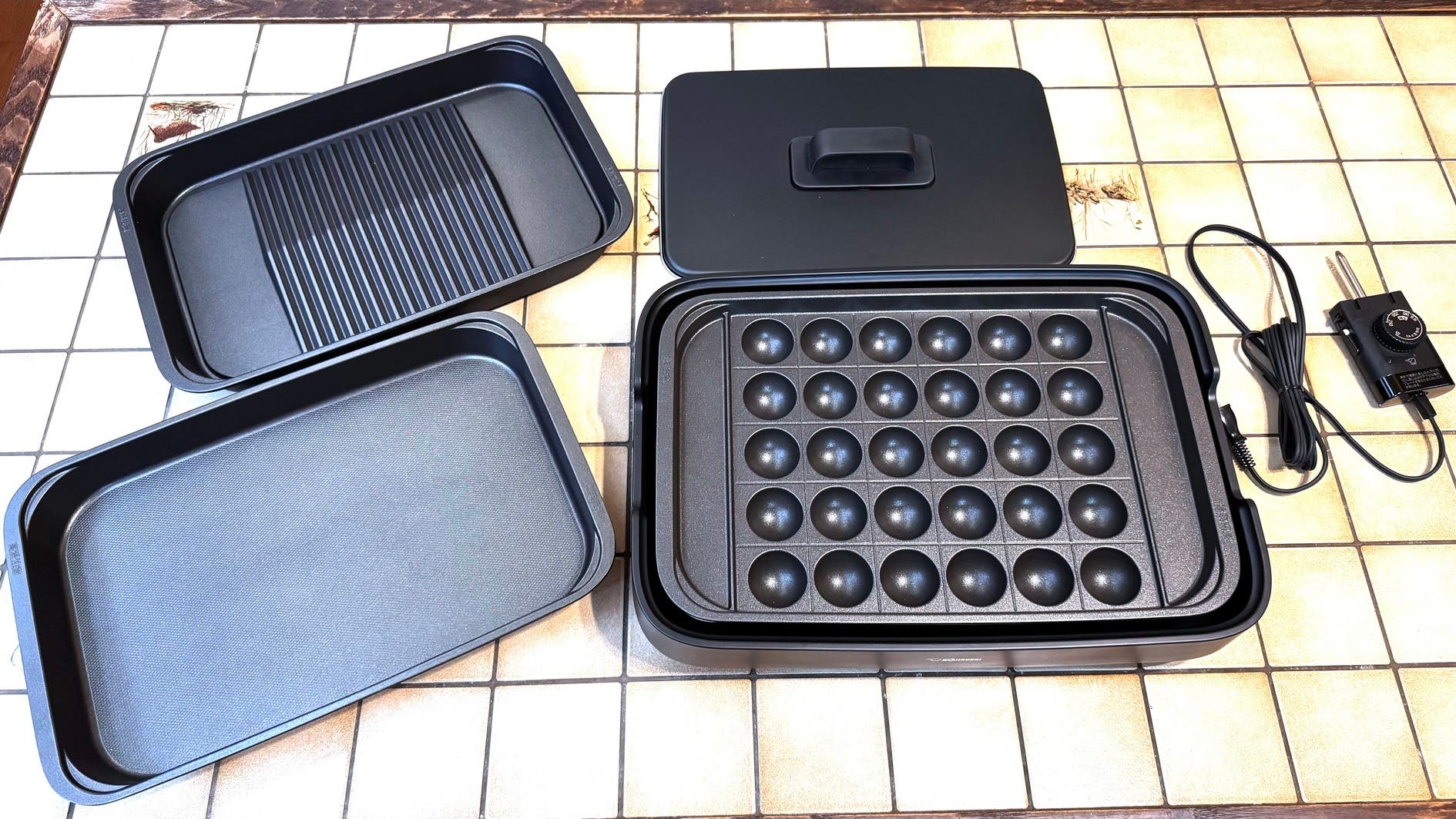 象印たこ焼きプレート＆平面プレート ※使用後は必ず綺麗に洗って元の位置への画像1