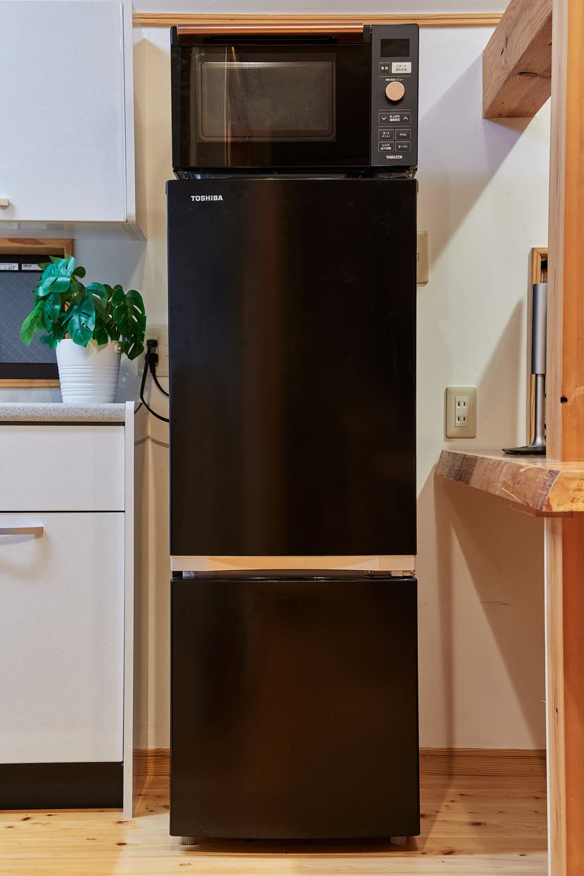 スタジオB：ヒノキ無垢材の一軒家 2LDK 自然光/円鏡/家具家電一式/生活のできるお部屋の写真9