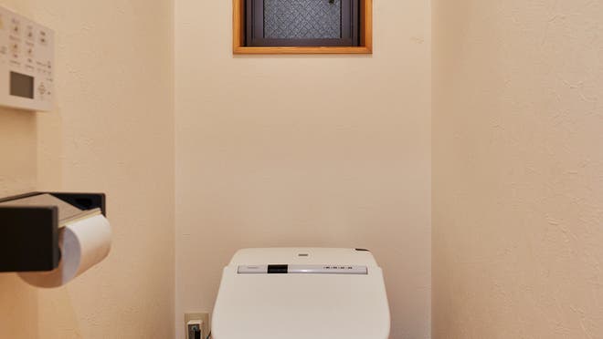 スタジオB:ヒノキ無垢材の一軒家 2LDK 自然光/円鏡/家具家電一式/生活のできるお部屋の写真11