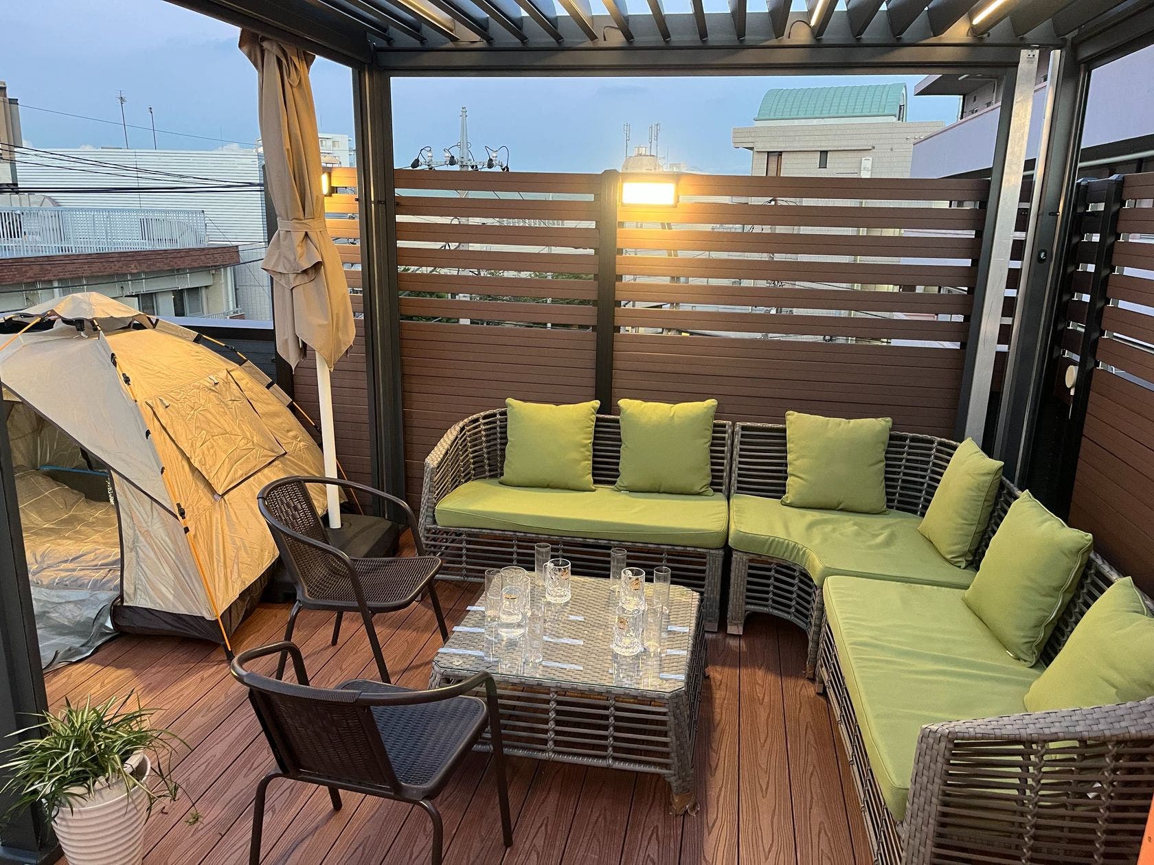 【世田谷／用賀駅９分】桜新町駅徒歩圏内！完全貸切の屋上BBQ＆キャンプ体験スペース（シャワー室無料）の写真13