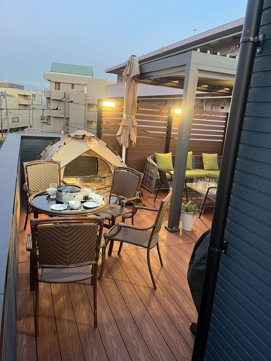 【世田谷／用賀駅９分】桜新町駅徒歩圏内！完全貸切の屋上BBQ＆キャンプ体験スペース（シャワー室無料）の写真16