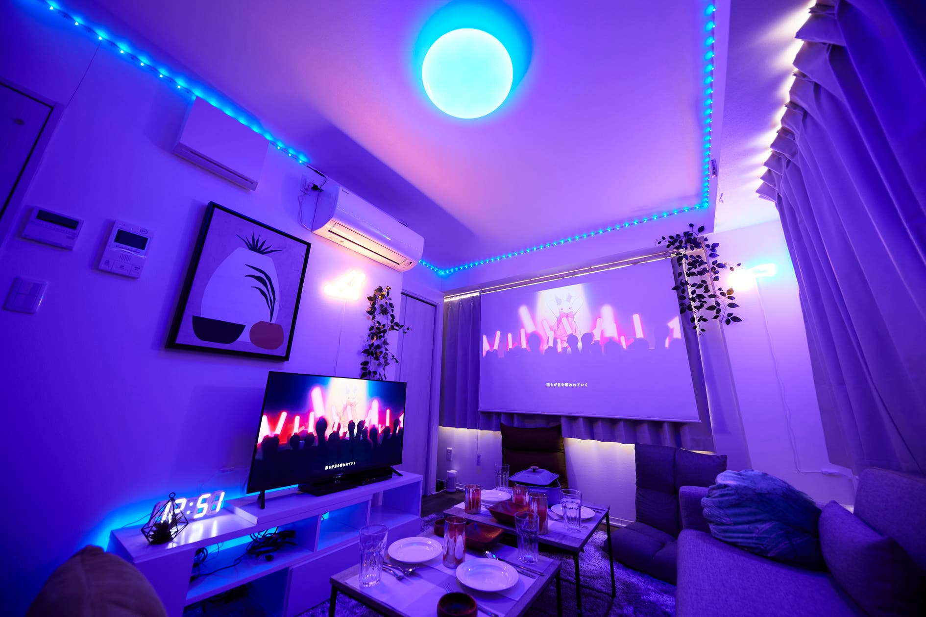 ✨【秋葉原駅】🎄クリスマスパーティーはお早めに🎅🌙24Hレンタル可能🌙光が織り成す推し活空間✨の写真4