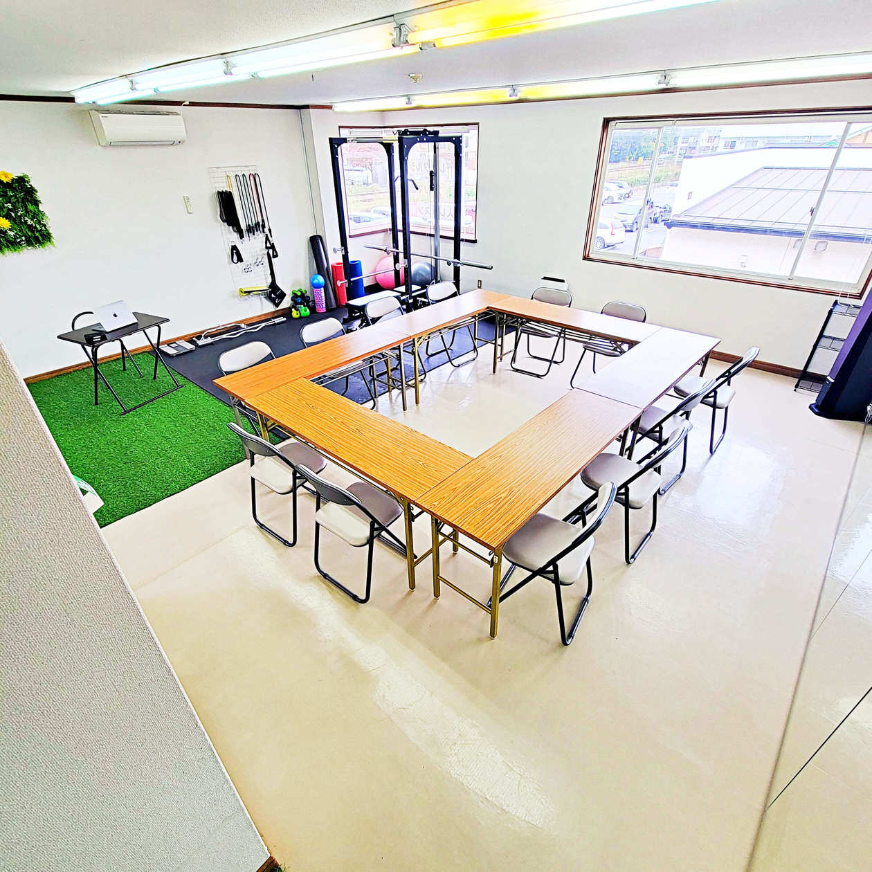 🌱芝生に寝転がれるレンタルジム🌱塩尻、松本のパーソナルトレーニングジム💪【貸し会議室】【ヨガ】【フィットネス】に｜カリマ塩尻の写真26