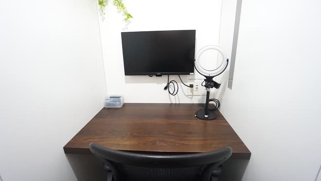 <cocony武蔵小杉 南口店No.1>武蔵小杉駅徒歩4分🚃1人用個室🚪光回線Wi-Fi📶モニター🖥電源🔌⚡️テレワーク/面接の写真3